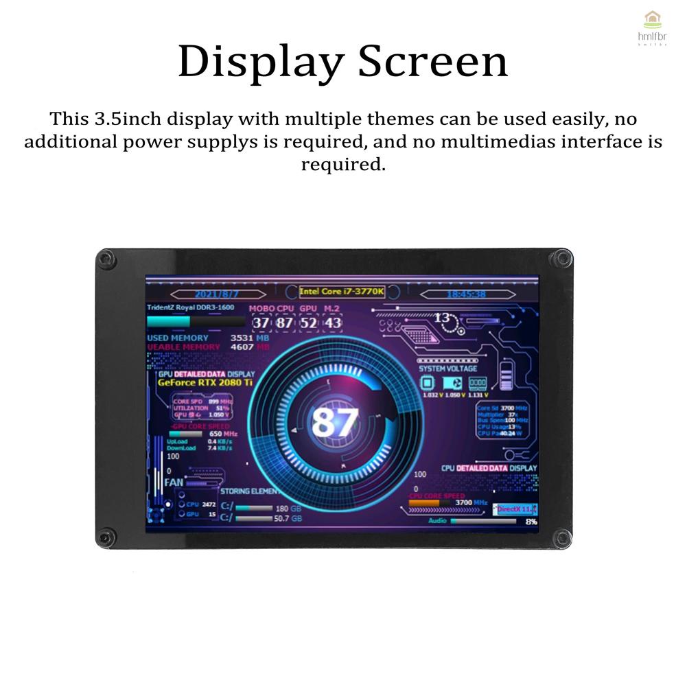 Tela De IPS De 3,5 Polegadas Mini Monitor Horizontal Vertical 360 ...