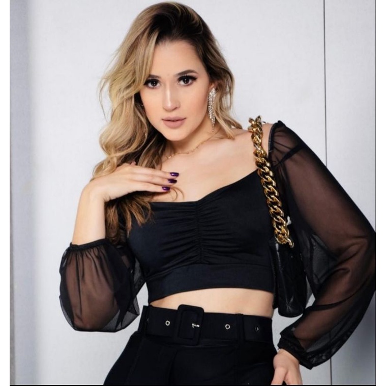 Crooped Musa, Moda Gringa, Moda Blogueira | Shopee Brasil