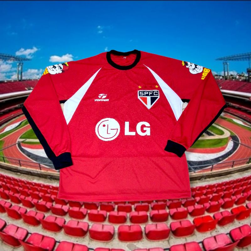 Camisa Retrô São Paulo SPFC Libertadores 2004 Rogério Ceni Vermelha ...