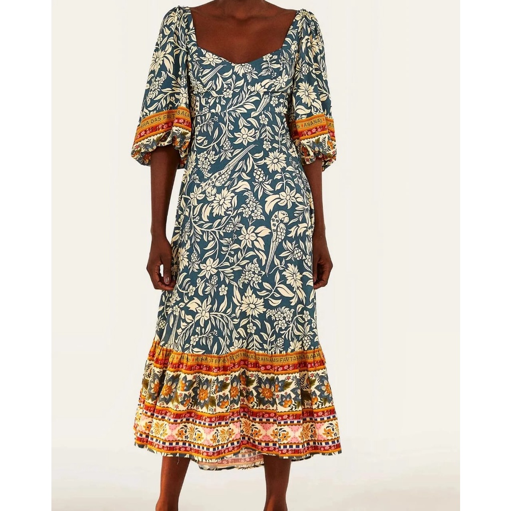Vestido Miudeza Tropical Farm | Shopee Brasil