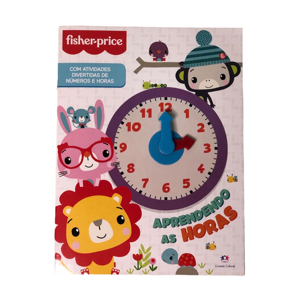 Livro de Atividades com Relógio Fisher Price Aprenda as Horas | Shopee ...