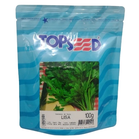 Semente De Salsinha Salsa Lisa Sementes Tempero Topseed 100g | Shopee ...