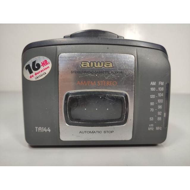 Walkman Rádio Am Fm Cassete Aiwa Hs-ta144 Portátil ---leia-- | Shopee ...