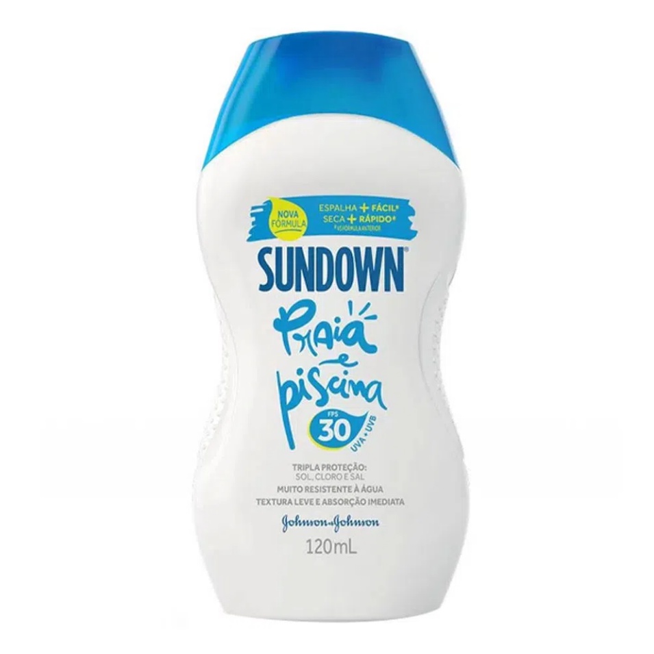 Protetor Solar Sundown Praia e Piscina FPS 30 120ml | Shopee Brasil