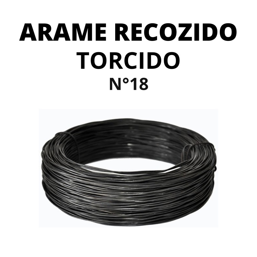 Arame Recozido Torcido N°18 – 1kg | Shopee Brasil