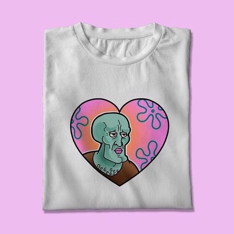 Camiseta Lula Molusco bonito/ Bob esponja | Shopee Brasil