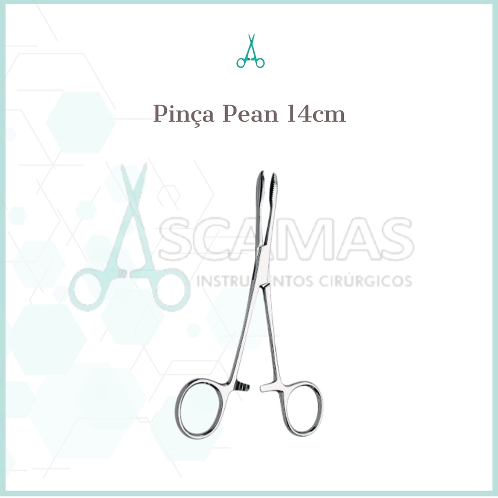 Pinça Pean 14 Cm (hemostatica E Curativo) (n) | Shopee Brasil