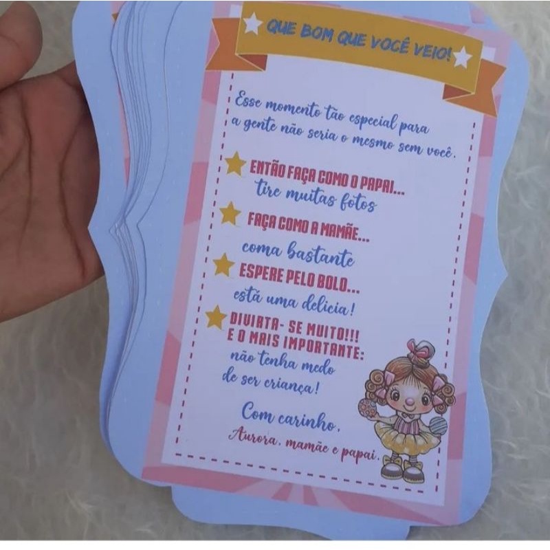 Recado para mesa aniversario 10 undidades | Shopee Brasil