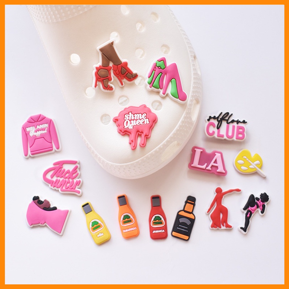 Decorações De Amuletos De Sapato Jibbit Botão De Charme De Sapatos Diy ...