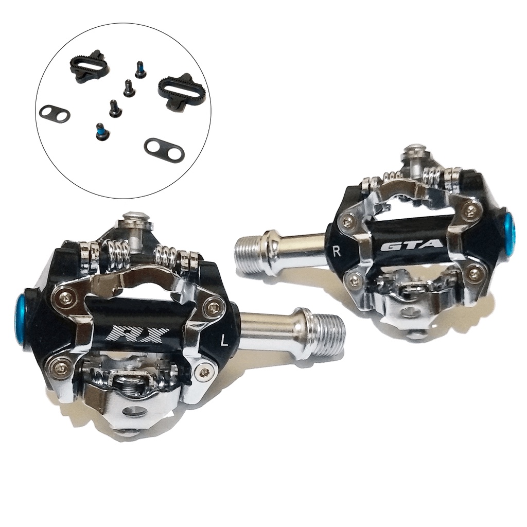 Pedal Clip Sapatilha De Alumínio Rosca Grossa 9/16 Gta Rx Padrão Shimano Com Tacos Bike ...