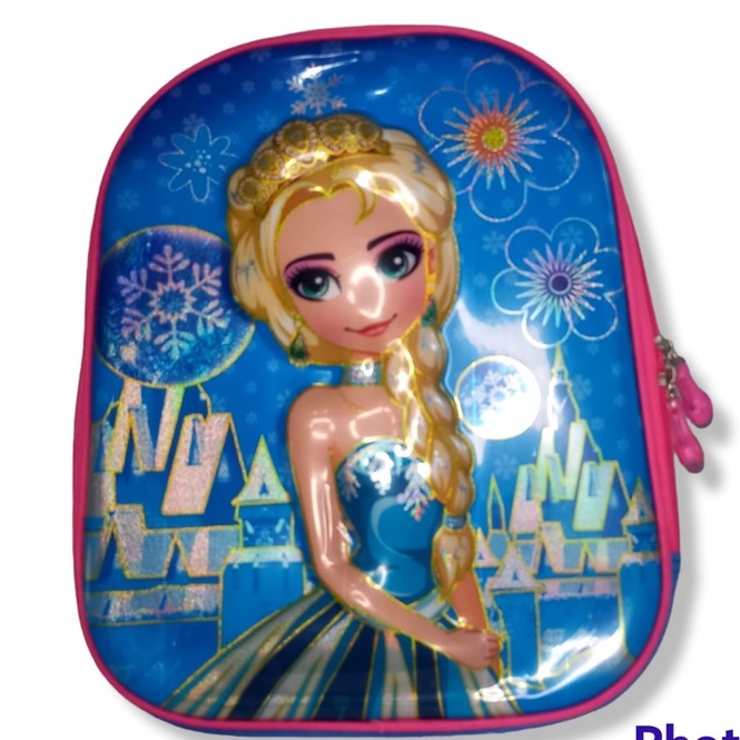 Mochila Frozen Escolar Creche Infantil Resistente Casca Ovo 3D Walt ...