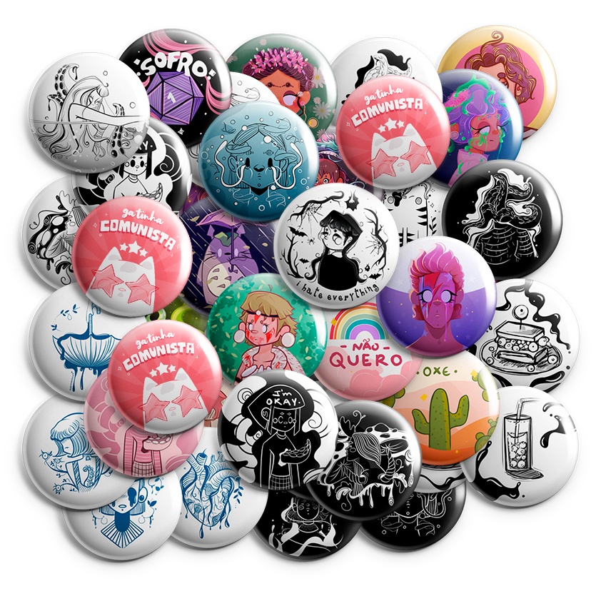 50 modelos de buttons gatosoturna arte ||| buttons alternativos ...