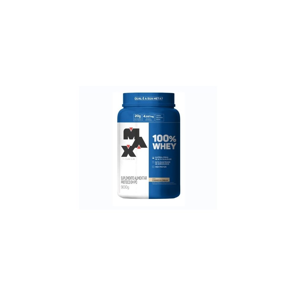 Whey 100% Max Titanium Cookies - 900g | Shopee Brasil