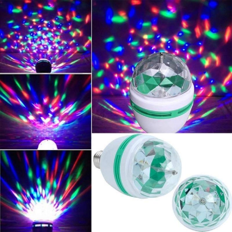 Lampada Led Globo Colorida Rotativa Giratória Festa Soquete | Shopee Brasil