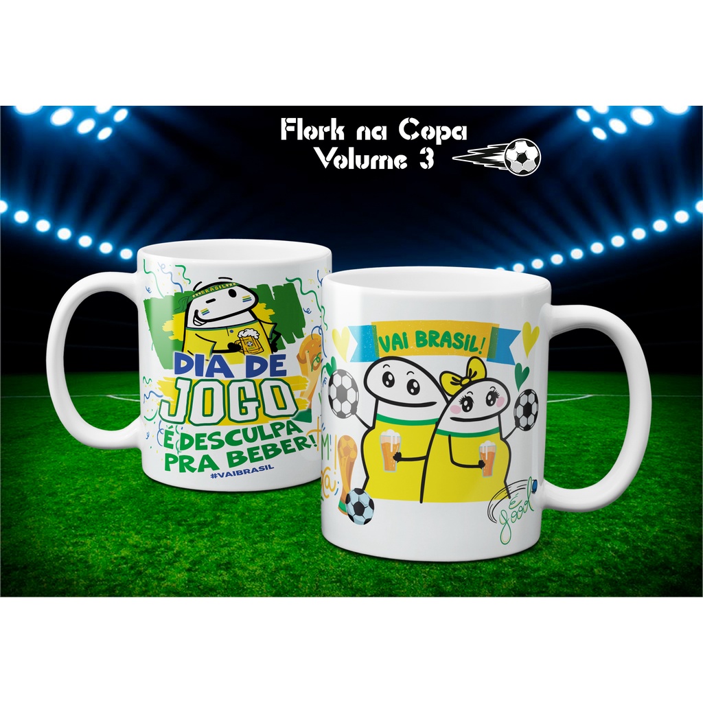 Caneca Flork Copa d omundo | Shopee Brasil