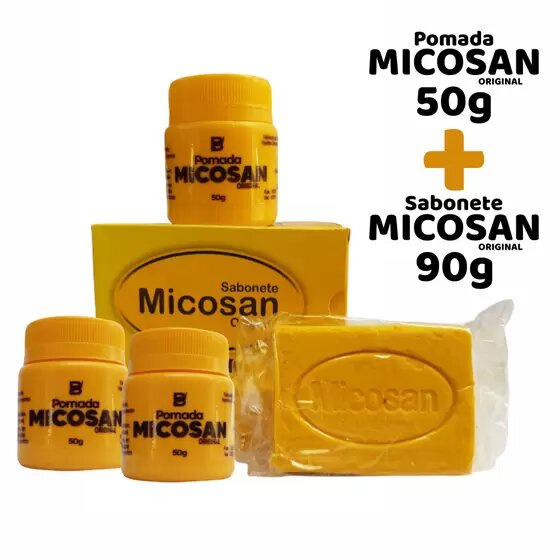 Micosan kit clareador 9 Pomadas 3 sabonete líquido 2 Sabonete em Barra ...