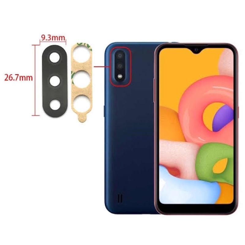Lente Vidro Câmera Traseira Samsung Galaxy A01 SM-A015 | Shopee Brasil
