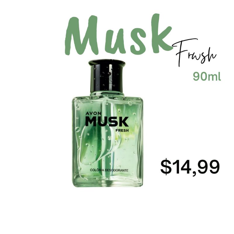 COLÔNIA MUSK FRESH 90ML | Shopee Brasil