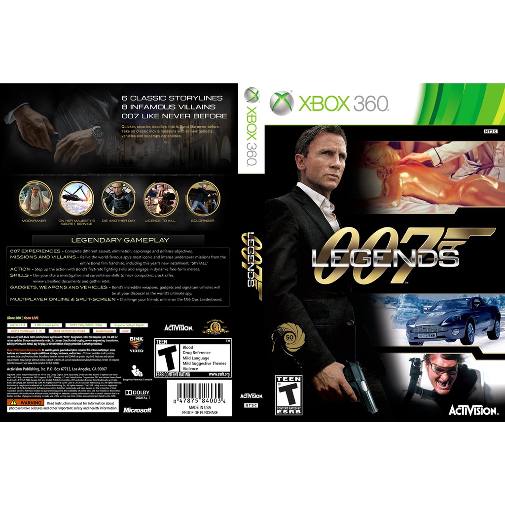 James Bond 007 Legends P/ Xbox360 Desbloq(Jtag/Ltu/Lt/Rgh) | Shopee Brasil