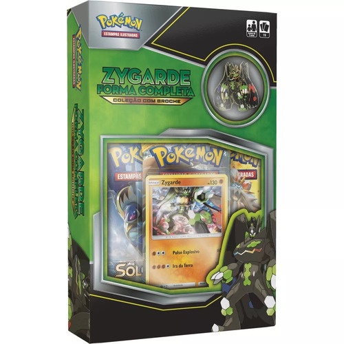 Pokémon Mini Box Zygarde Forma Completa Com Broche | Shopee Brasil