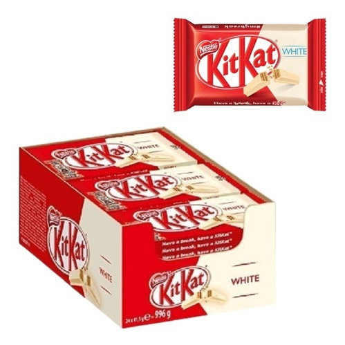 Chocolate Kit Kat Branco Nestlé 41,5g Cx C/24un | Shopee Brasil
