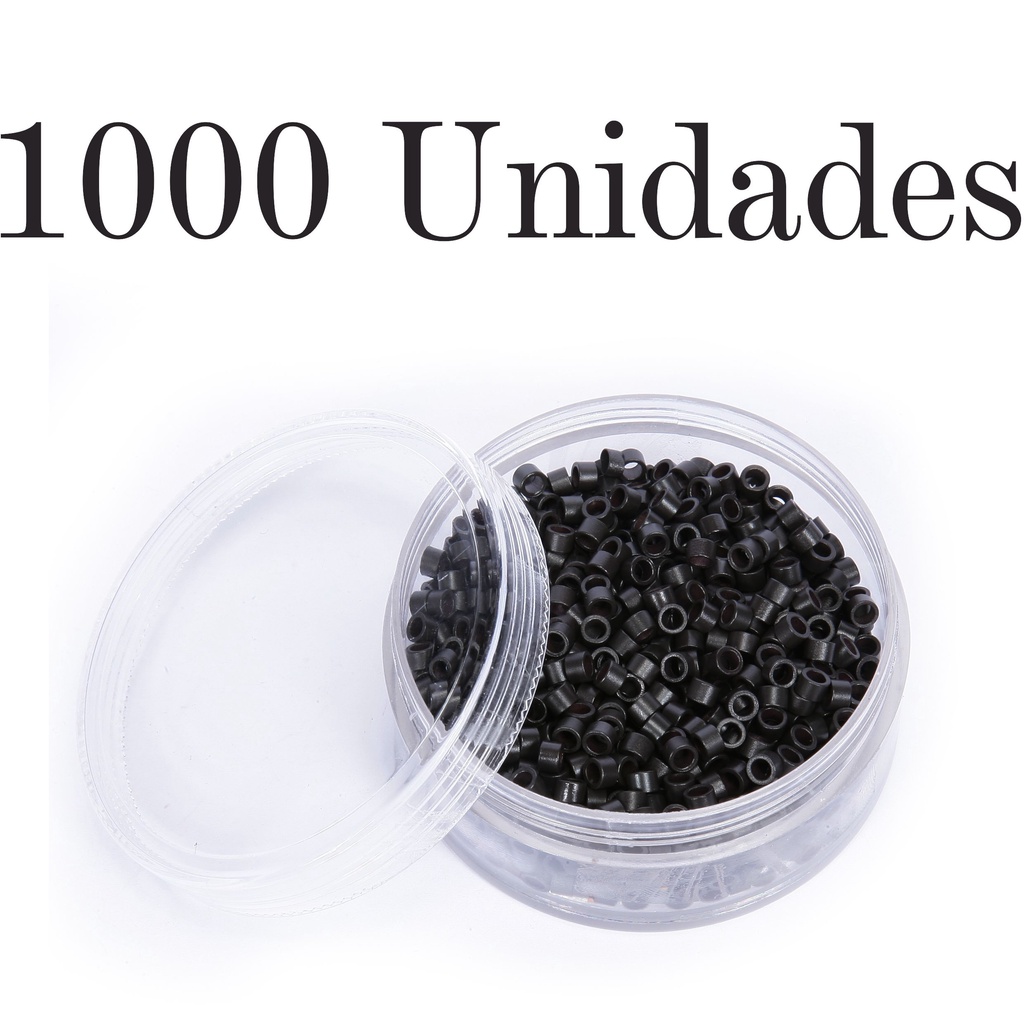 Kit 1000 - Micro Link Rings Nano para Mega Hair - Micro Rings - Cabelo ...