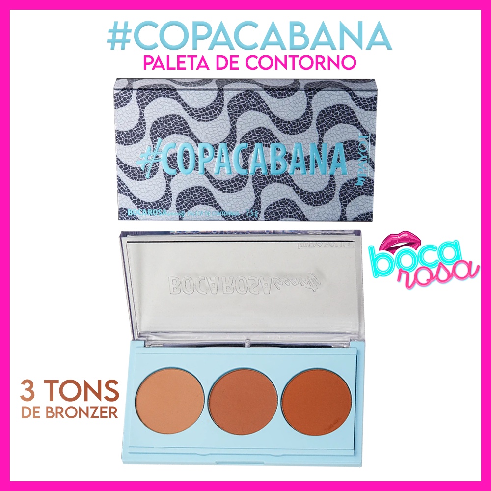 Boca Rosa Paleta De Contorno Copacabana (3 Tons de Bonzer) | Shopee Brasil