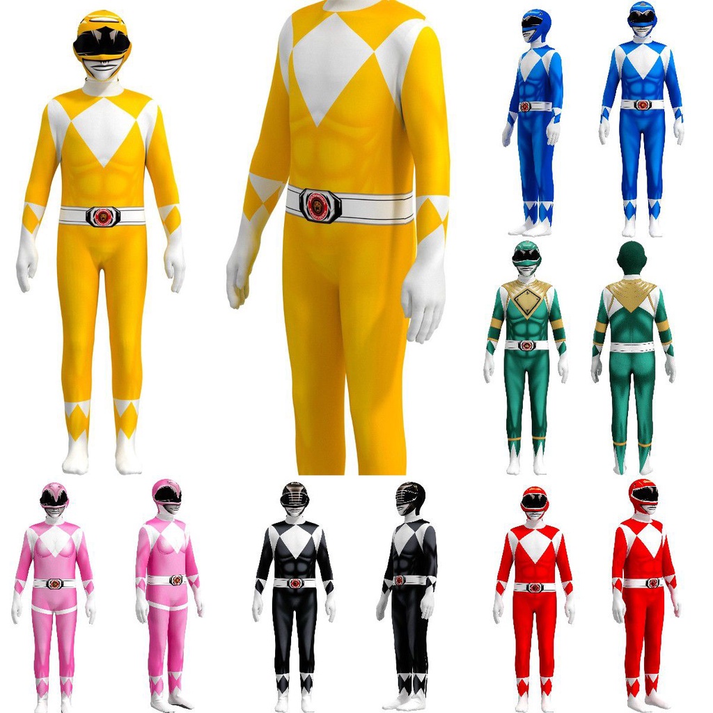 Anime Power Rangers Costume Kids Cosplay Adulto Fancy Dress Party ...