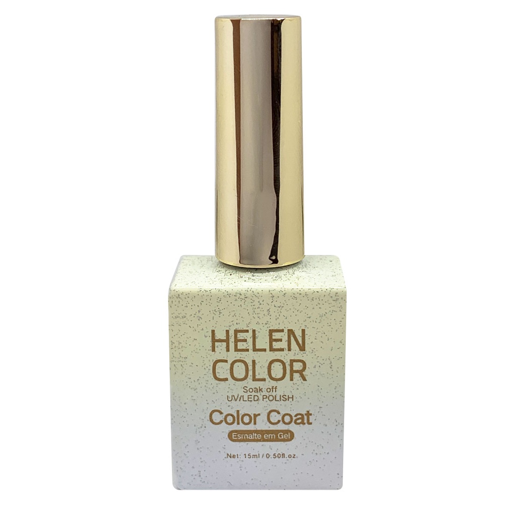 Esmalte em gel Glitter flocado prata Helen Color 011 | Shopee Brasil