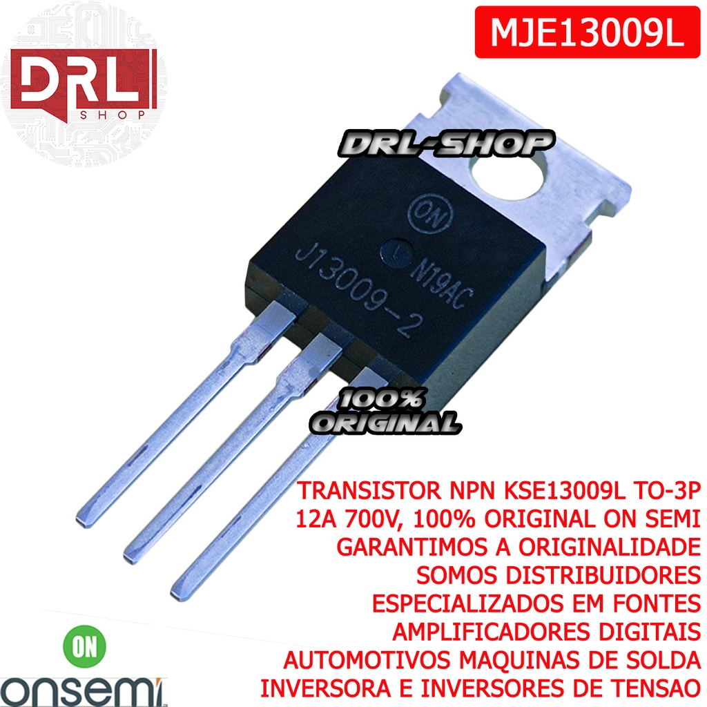 Mje13009 Transistor j13009 e13009 To220 100% Original | Shopee Brasil