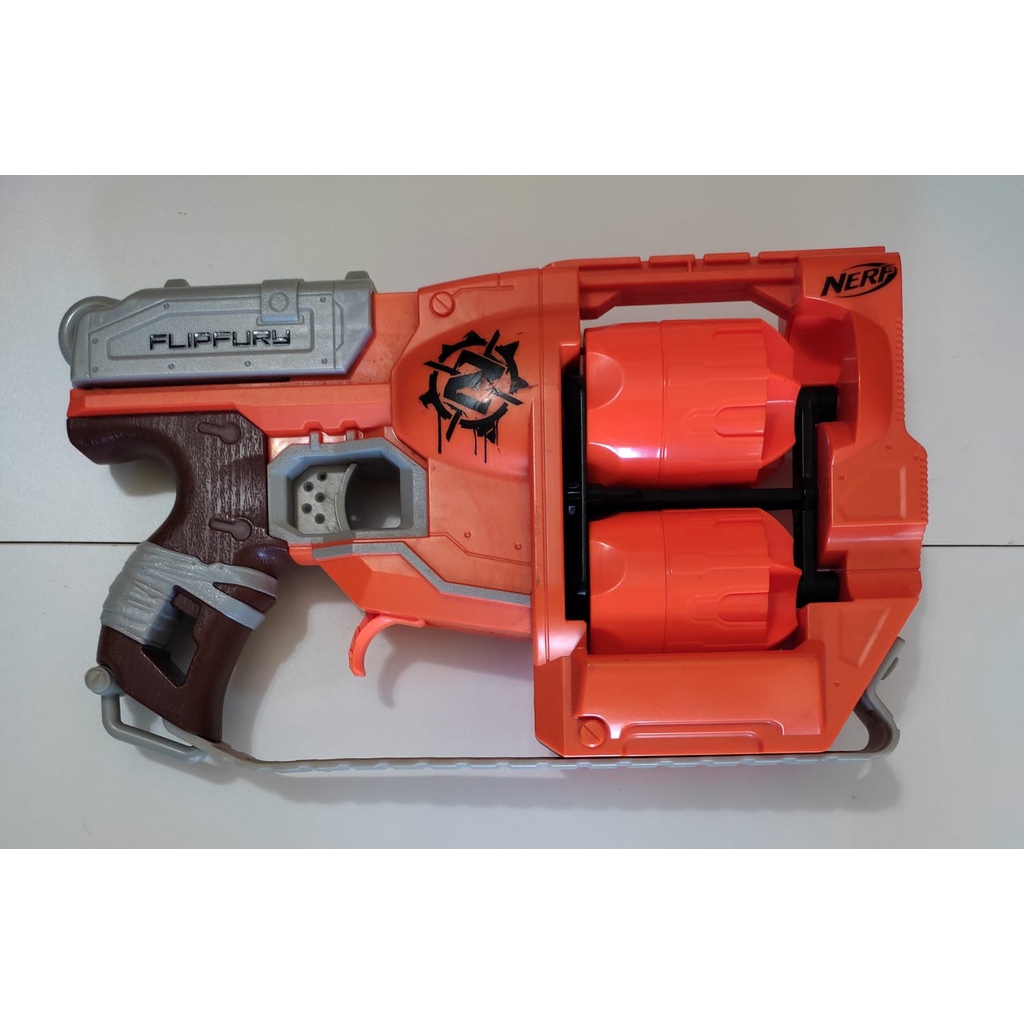 Nerf Gun Zombie Strike Flipfury With 20 New Darts Flip Fury Blasternerf ...