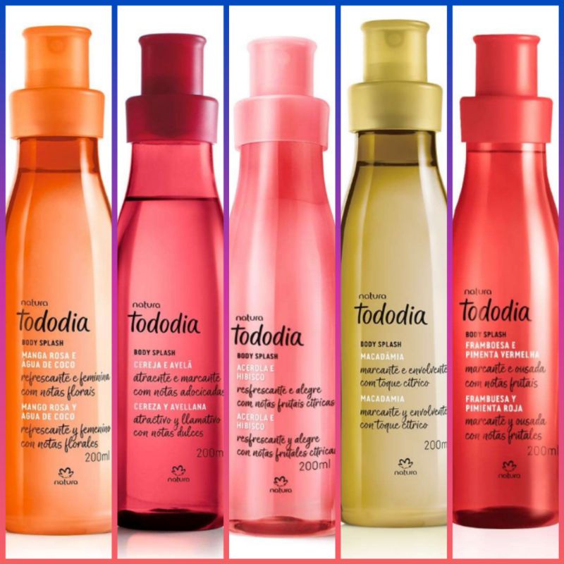 Body Splash Spray Corporal Tododia Natura | Shopee Brasil