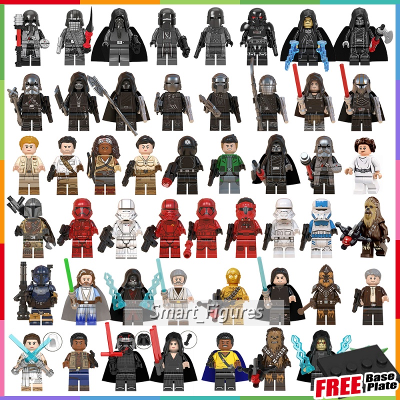 Star Wars Minifiguras A Ascensão De Skywalker Leia Chewbacca Kylo Ren ...
