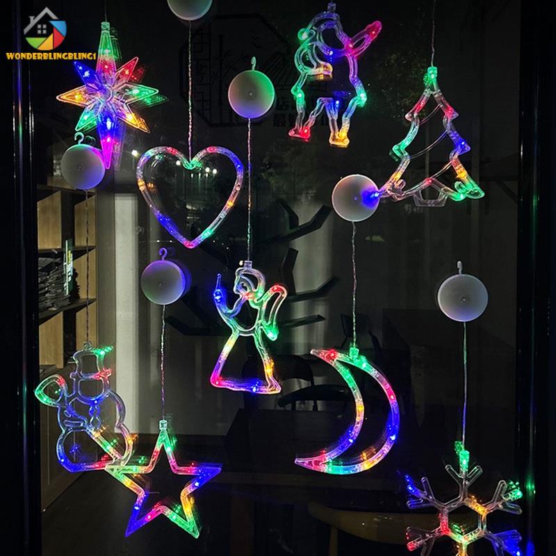 Cortina LED De Natal Decoração Sala Corda De Luz Arranjo De Cena ...