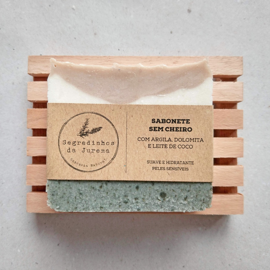 Sabonete Natural Sem Cheiro 90g | Shopee Brasil