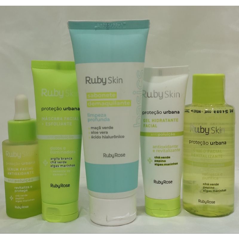 Kit Skin Care Ruby Rose - 5 Produtos. | Shopee Brasil