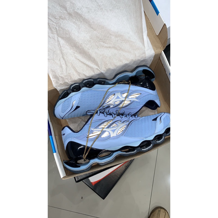 TENIS MIZONU PRO 11S AZUL OTIMO PARA ACADEMIA E DIA DIA COMBINA VISUAL ...
