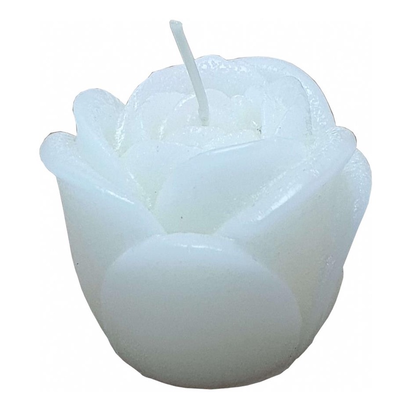 Kit 4 Velas Formato De Rosa Cor Marfim - Leve Aroma De Rosa | Shopee Brasil