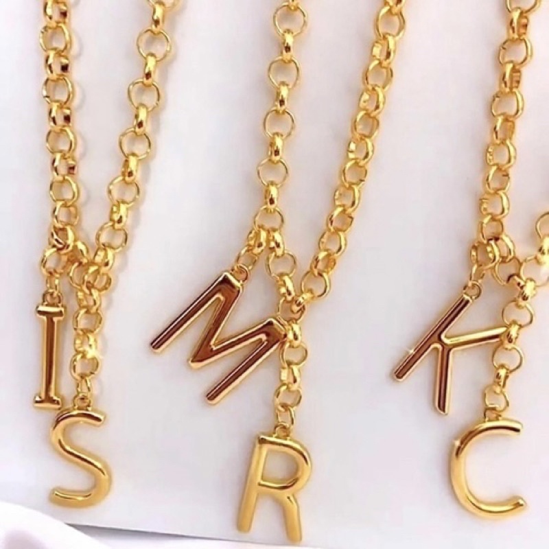 Colar De Letra Iniciais | Shopee Brasil
