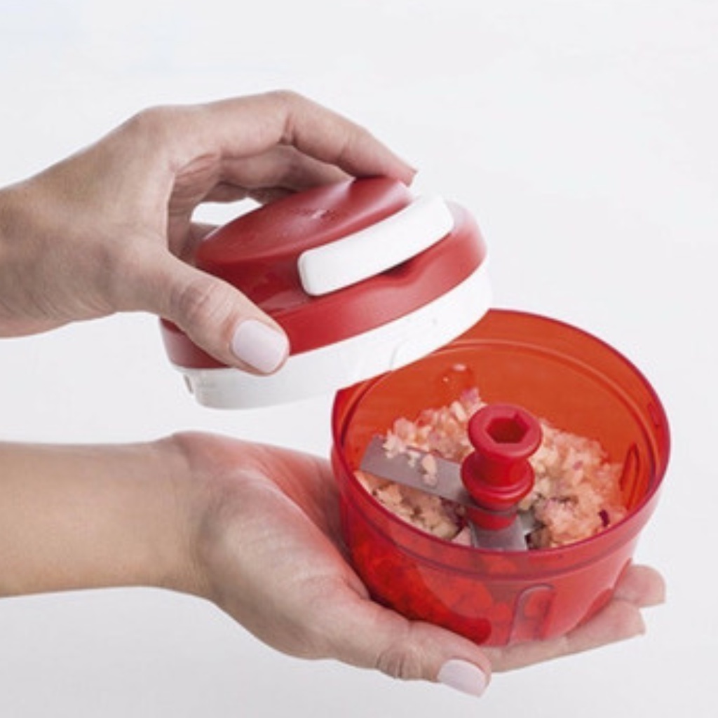 Mini Processador Tupperware Vermelho 300ml Original Novo Tapower Turbo ...