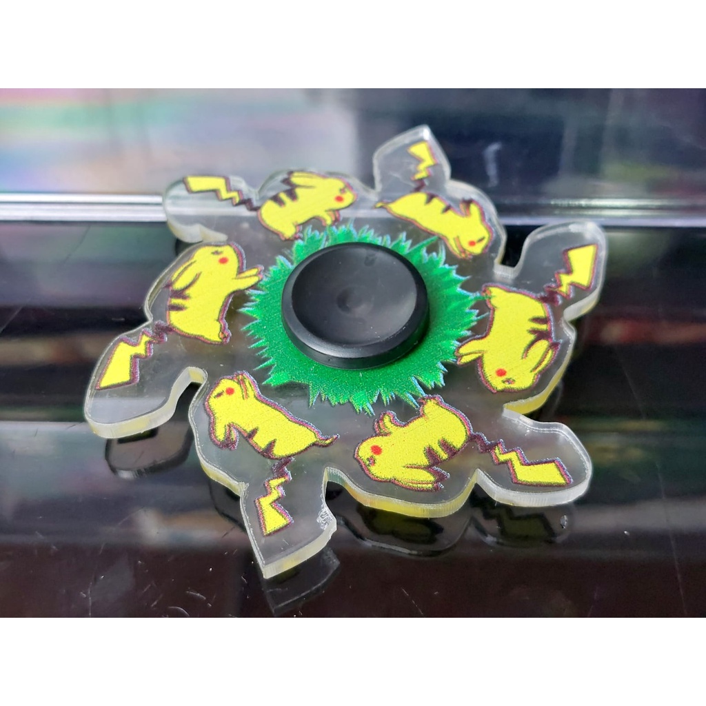 Fidget Spinner 3D Personagens Anime e Jogos Mario Pokemon Naruto Pacman ...