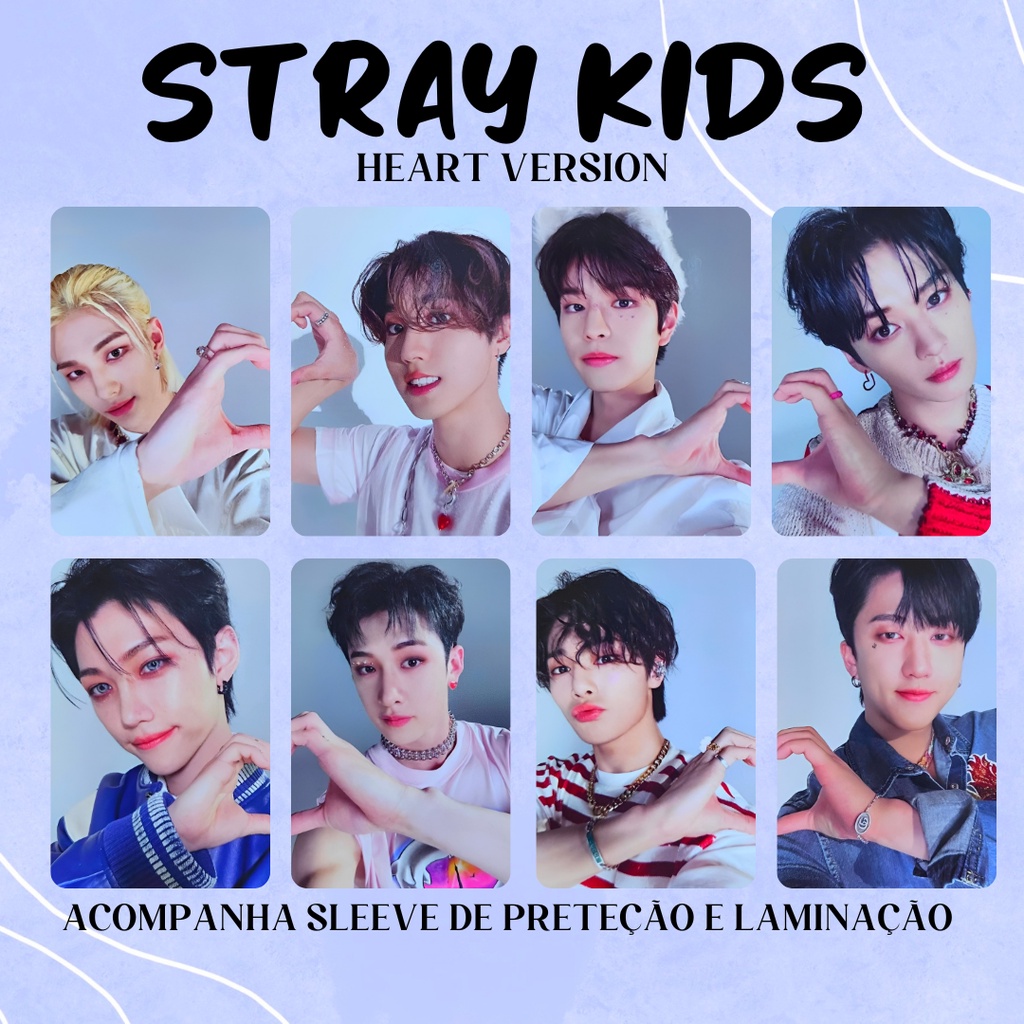 Photocards Stray Kids Maxident (T CRUSH, HEART E GO VERSION) FANMADE ...
