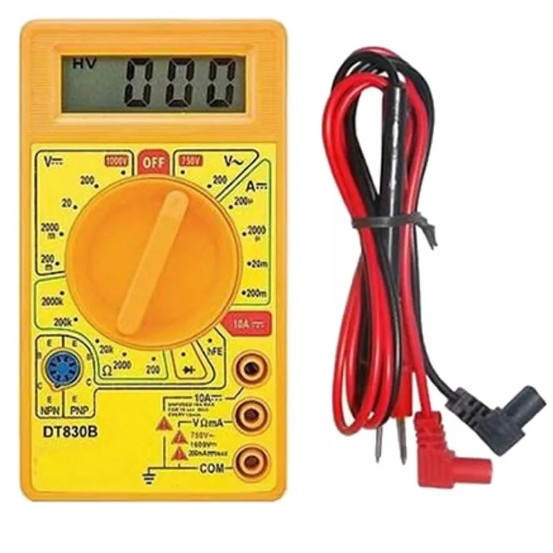 Multímetro Digital Dt-830 D Cabo Multiteste Beep | Shopee Brasil