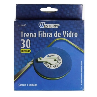 Trena De Fibra De Vidro Fechada 30 Metros Western Ref 4030 | Shopee Brasil