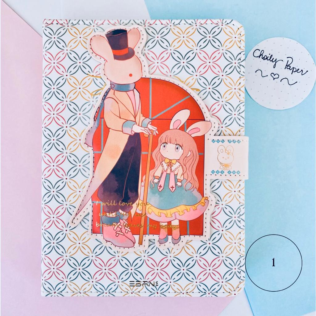 Caderno Luxo Kawaii Anime Coelho Jenny Rabbit Capa Almofadada e Fecho ...