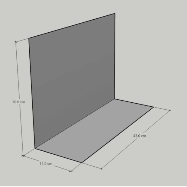 Placa em L de PS Cristal 3mm de espessura - Conforme foto | Shopee Brasil