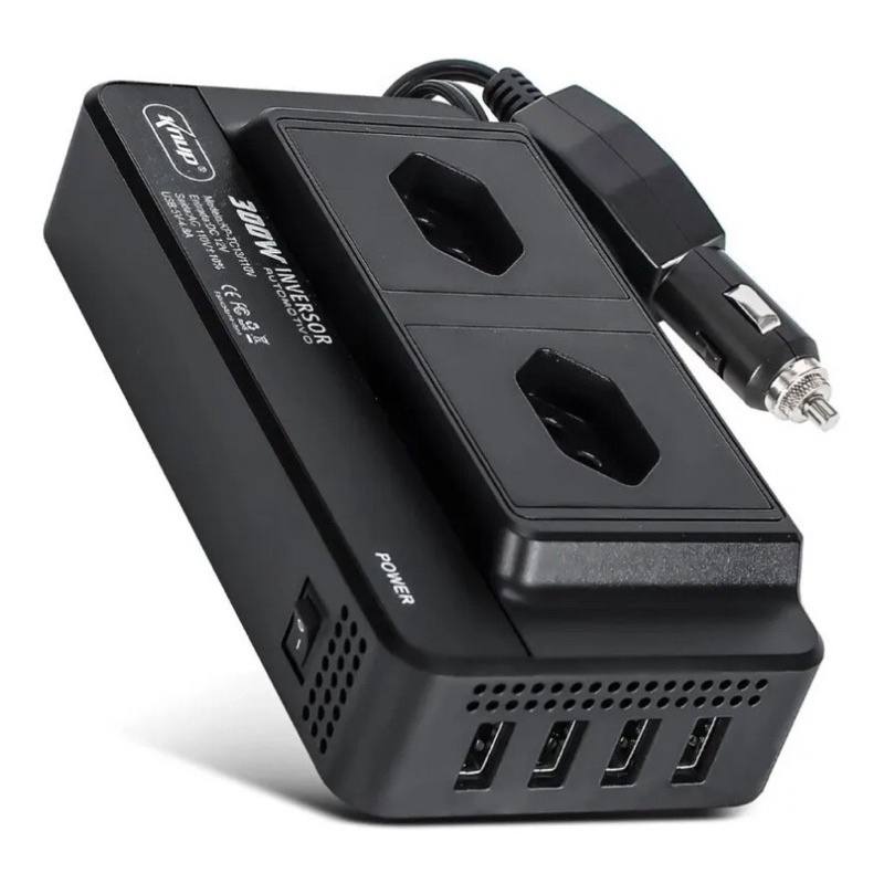 Inversor Automotivo Veicular De Tensão 12v 110v/220v Digital | Shopee Brasil