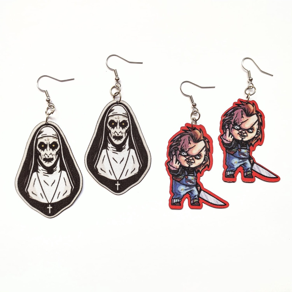 Brincos Terror / A Freira / Valak / Invocação do Mal / Chucky ...