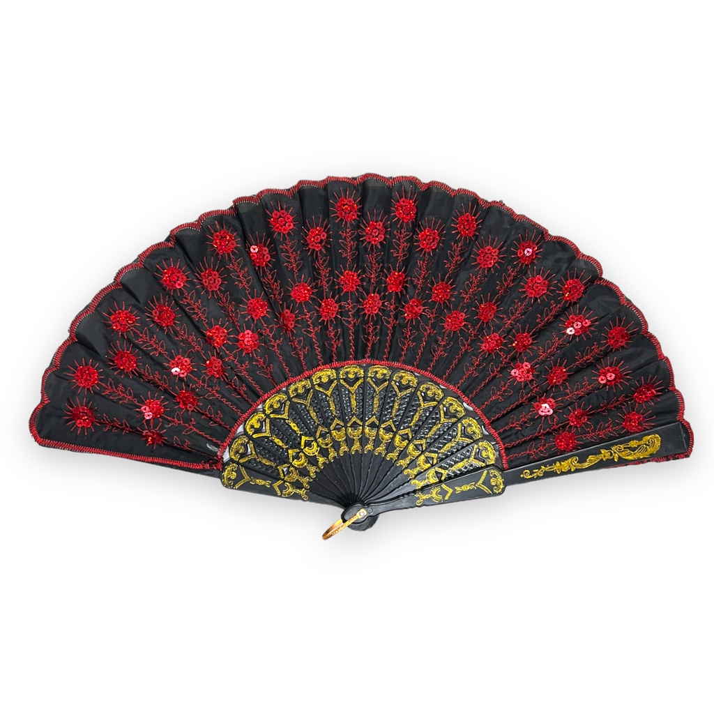 Leque Pomba Gira Cigana Luxo Paetê Cores Umbanda Candomblé - Escolha ...