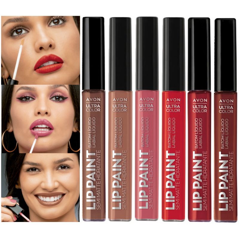 Ultra Color Lip Paint Batom Líquido AVON - 7ml | Shopee Brasil